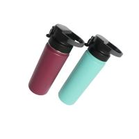 China Flip-top Lid Outdoor Activity Customized 304 Stainless Steel Large Mouth Multi-Capacity Vacuum Insulated Flask Green Thermoses Workout Water Bottle Outdoor Enthusiasts for sale