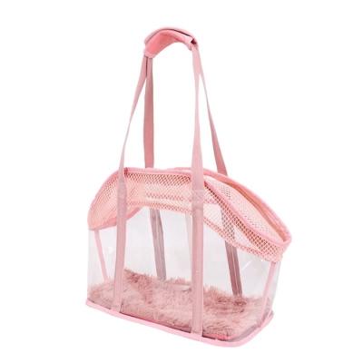 China 41*20*33CM Cute Pet Supplies Pink Color Style Fun Playful Designed Pets Outing Handbag for sale