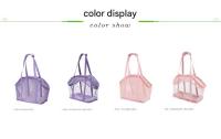 China 41*20*33CM Cute Pet Supplies Pink Color Style Fun Playful Designed Pets Outing Handbag for sale