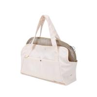 China 41*16*35CM Outdoor Beige Polyester Fiber Pet Travel Bag Foldable Lightweight Convenient Storage Ideal For Pet Owners On The Go for sale