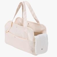 China 41*16*35CM Outdoor Beige Polyester Fiber Pet Travel Bag Foldable Lightweight Convenient Storage Ideal For Pet Owners On The Go for sale