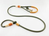 China Outdoor Pet Accessaries Fashion Modern Genuine Leather Nylon Dog Leashes for sale