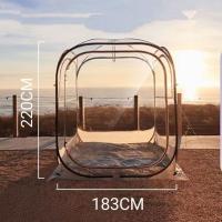 China Outdoor Portable Quick-opening Sunroom Transparent Tent 130*130*175cm For Watching Sports Events for sale
