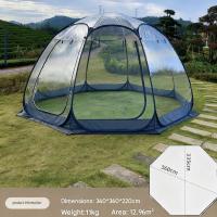 China Large 300*300*205CM Spherical Bubble Viewing House Portable Quick-Setup Outdoor Winter Warm Transparent Tent For Outdoor Events Camping And Sporting Activities for sale