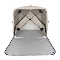 China Portable Folding Instant-Setup Sun-proof Waterproof Beige Color Silver Coated 210D Oxford Outdoor Camping Tent Ideal For Park Outings And Picnics. for sale