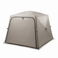 China Portable Folding Instant-Setup Sun-proof Waterproof Beige Color Silver Coated 210D Oxford Outdoor Camping Tent Ideal For Park Outings And Picnics. for sale