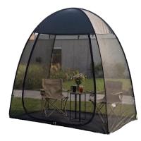 China 200*120*195CM Lightweight Portable Outdoor Black Pop Up Sports Tent Fit For 2 Person for sale
