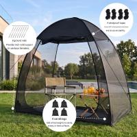China 200*120*195CM Lightweight Portable Outdoor Black Pop Up Sports Tent Fit For 2 Person for sale