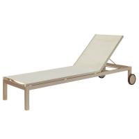 China Alumium Chaise Folding Beach Lounge Chair Modern Folding Beach Chair Daybed for sale