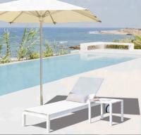 China Alumium Chaise Folding Beach Lounge Chair Modern Folding Beach Chair Daybed for sale