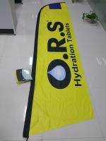 China Outside Advertising Custom Beach Flags Seasonal Expo Sublimation wind feather flags for sale