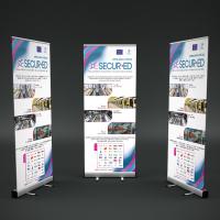 China Advertising W80XH200cm Custom Beach Flags Roll Up Banner Printing Quadri for sale