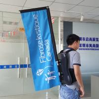 China Backpack Polyester Outdoor Teardrop Flags Promotional Teardrop Banners Aluminum Pole for sale