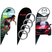 China Polyester Promotional Teardrop Banners Custom Teardrop Flag Banners Doublde Side Printing for sale