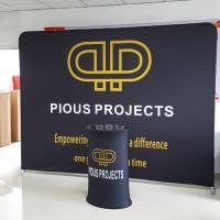 China Trade Show Display Wall Magnetic Polyester Pop Up Banner Aluminum Stand for sale