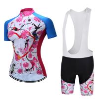China Outdoor Womens Cycling Clothing Bike Cycling Accessories Cool Dry Bike Jersey Suits for sale