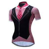 China Female Mountain Bike Riding Jersey Short sleeved Cycling Gravel Jersey for sale