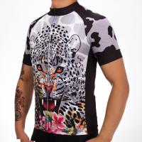 China Leopard Design Polyester Dryfit Suit Cycling Jersey T-Shirt Bike Cycling Accessories for sale