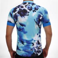 China Cyclist Blue Custom Bike Riding Jerseys 130g Polyester Gravel Jersey Cycling for sale