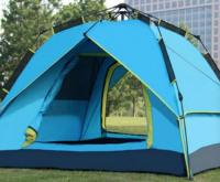 China Fast Auto-Opening Fibreglass Frame Outdoor Camping Tents with Waterproof and Sunproof 190T Polyester Fabric for 3-4 Person for sale