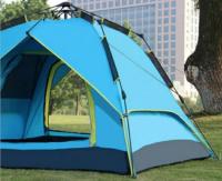China Fast Auto-Opening Fibreglass Frame Outdoor Camping Tents with Waterproof and Sunproof 190T Polyester Fabric for 3-4 Person for sale
