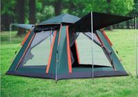 China Outdoor 205*205*135cm Green PU2000MM 210T Polyester Water Resistant Automatic Camping Tent for sale
