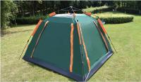 China Outdoor 205*205*135cm Green PU2000MM 210T Polyester Water Resistant Automatic Camping Tent for sale