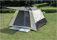 China 210*210*145CM Grey Waterproof Coated 190T Polyester Automatic Outdoor Camping Tents Pop Up Sun Shade Tent Silver PU2000MM for sale