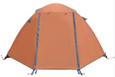 China Outdoor Camping Tent 210*180*130cm Orange Color 210D Polyester Ripstop PU2000mm Coated for Snowfield and Family Event for sale