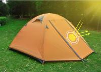 China PU2000mm Wind And Rain Proof Outdoor Camping Tents 190T Polyester Blue for sale