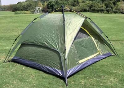 China 210*210*135cm Automatic Fibreglass Pole Waterproof PU2000mm Coated Green 190T Polyester Rainproof Outdoor Camping Tents for sale