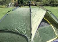 China 210*210*135cm Automatic Fibreglass Pole Waterproof PU2000mm Coated Green 190T Polyester Rainproof Outdoor Camping Tents for sale