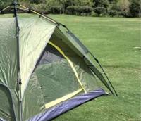 China 210*210*135cm Automatic Fibreglass Pole Waterproof PU2000mm Coated Green 190T Polyester Rainproof Outdoor Camping Tents for sale