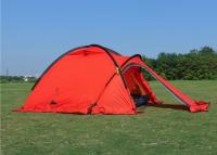 China Cozy Outdoor Camping Tents Orange PU8000mm Coated 360T Nylon Ripstop Aluminum Frame Canopy for sale