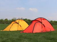 China Cozy Outdoor Camping Tents Orange PU8000mm Coated 360T Nylon Ripstop Aluminum Frame Canopy for sale