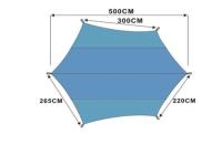 China 5X5 Big 5 8 Person Outdoor Camping Tents PU3000mm 190T Polyester for sale