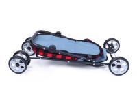 China Blue Cowboy Canvas Cozy Dog Carrier Trolley Dog Trolley On Wheels 53x39x82cm for sale