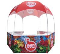 China Advertising Outdoor Event Tent White Powder Coated Dye Sublimation Oxford Kiosk Booth for sale