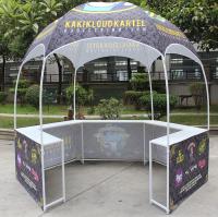 China Advertising Outdoor Event Tent White Powder Coated Dye Sublimation Oxford Kiosk Booth for sale