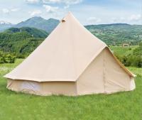China Cosy 6 8 9 12 10 Person Cabin Tent 300X300X200cm Khaki Waterproof Cotton PU3000mm for sale