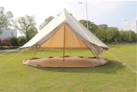 China Cosy 6 8 9 12 10 Person Cabin Tent 300X300X200cm Khaki Waterproof Cotton PU3000mm for sale