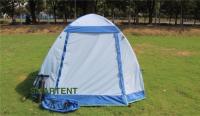 China TPU Pole Inflatable Outdoor Tents Inflatable Air Dome Tent Blue 210X210X150cm for sale