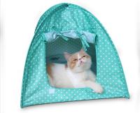 China Lightweight Colorful Polyester Waterproof Cat Tent Cute Pet Supplies 43x43x41cm for sale