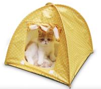 China Lightweight Colorful Polyester Waterproof Cat Tent Cute Pet Supplies 43x43x41cm for sale