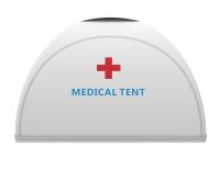 China Isolation Inflatable Medical Tent Oxford TPU 3MX3M Portable White Transparent for sale
