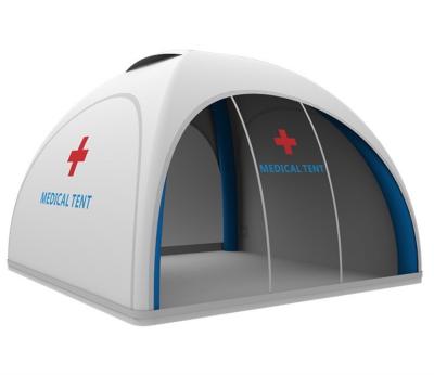 China Isolation Inflatable Medical Tent Oxford TPU 3MX3M Portable White Transparent for sale