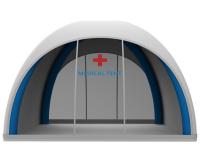 China Isolation Inflatable Medical Tent Oxford TPU 3MX3M Portable White Transparent for sale