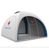 China Isolation Inflatable Medical Tent Oxford TPU 3MX3M Portable White Transparent for sale