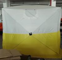 China 235*235*200MM Outdoor Fishing Shelter PU Coated 200D Polyester Oxford Fiberglass Dual-Color Camping Tent for sale