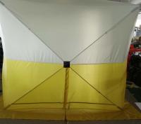 China 235*235*200MM Outdoor Fishing Shelter PU Coated 200D Polyester Oxford Fiberglass Dual-Color Camping Tent for sale